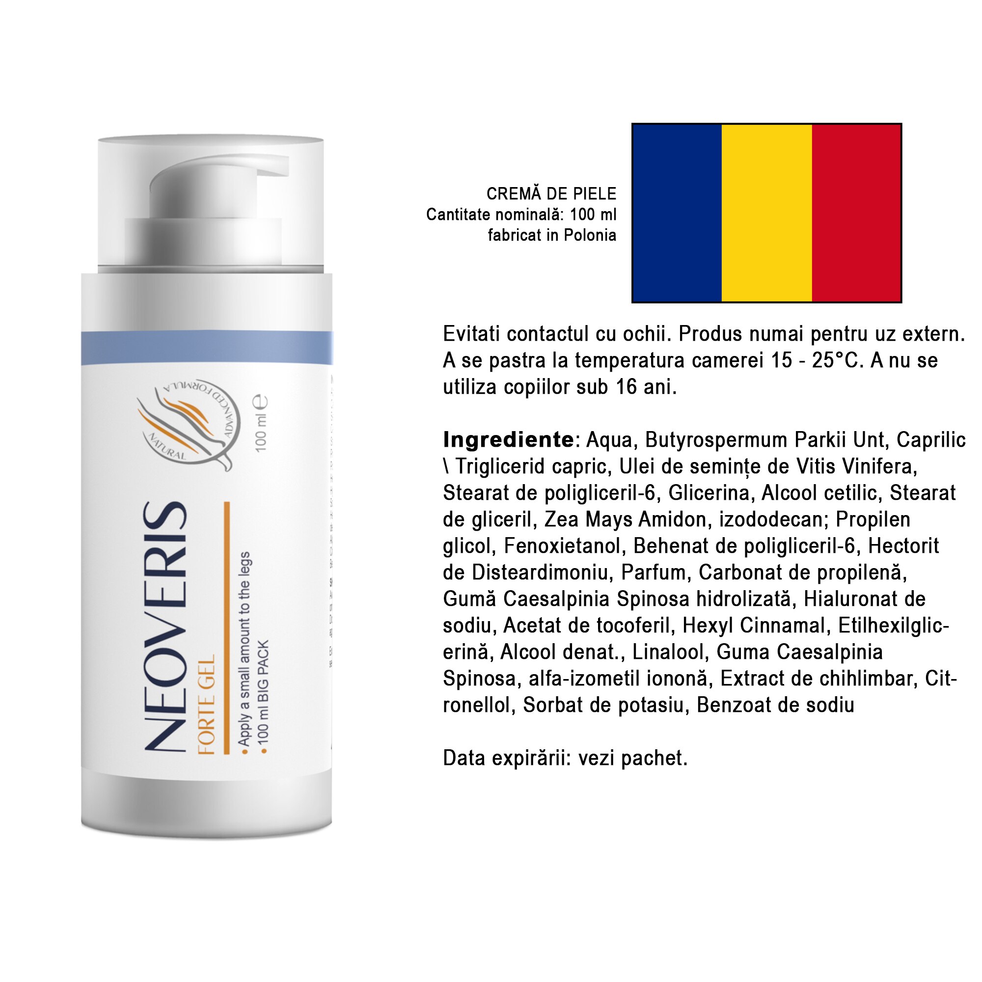 Crema, Neoveris Forte - 100ml - Pachet de 5 - eMAG.ro