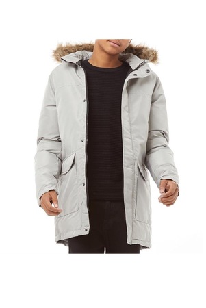 Jacheta parka barbati Jack and Jones Great Padded, Gri deschis, M - eMAG.ro