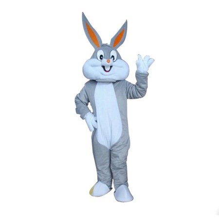 Costum iepure profesional pentru adulti, set cu salopeta, ghete, manusi ...