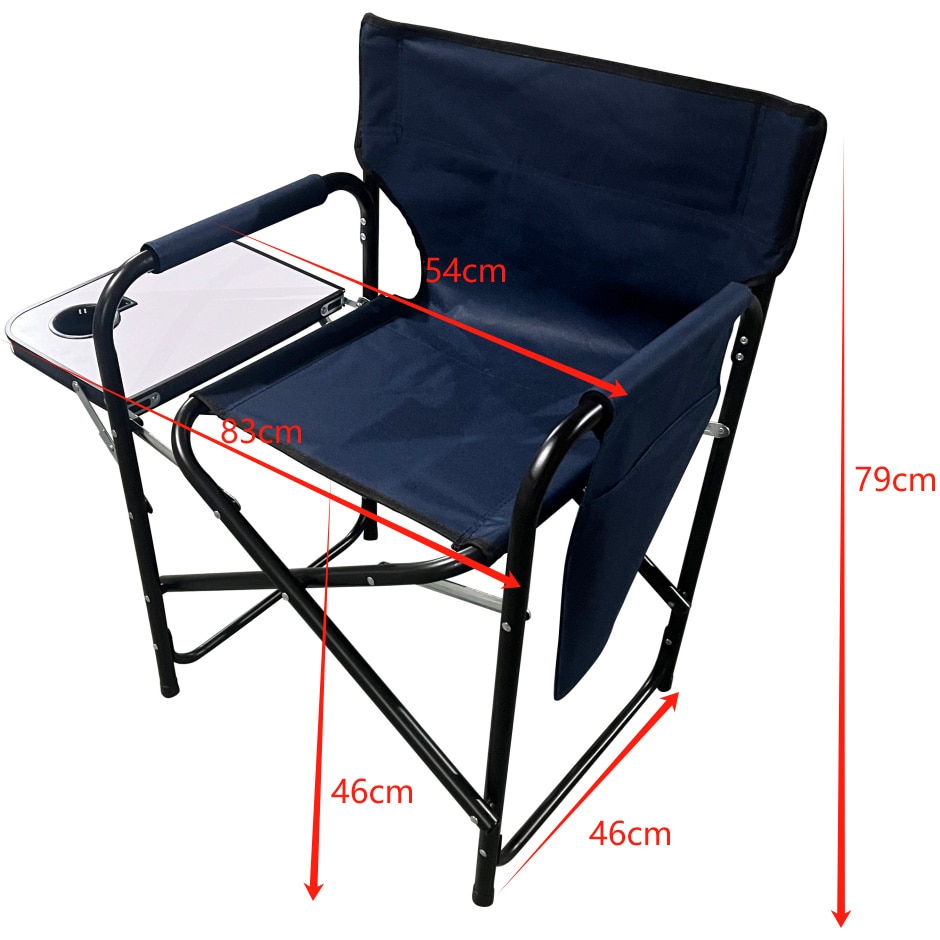 Scaun camping pliabil tip director Kring, aluminiu, 54x46x79 cm ...