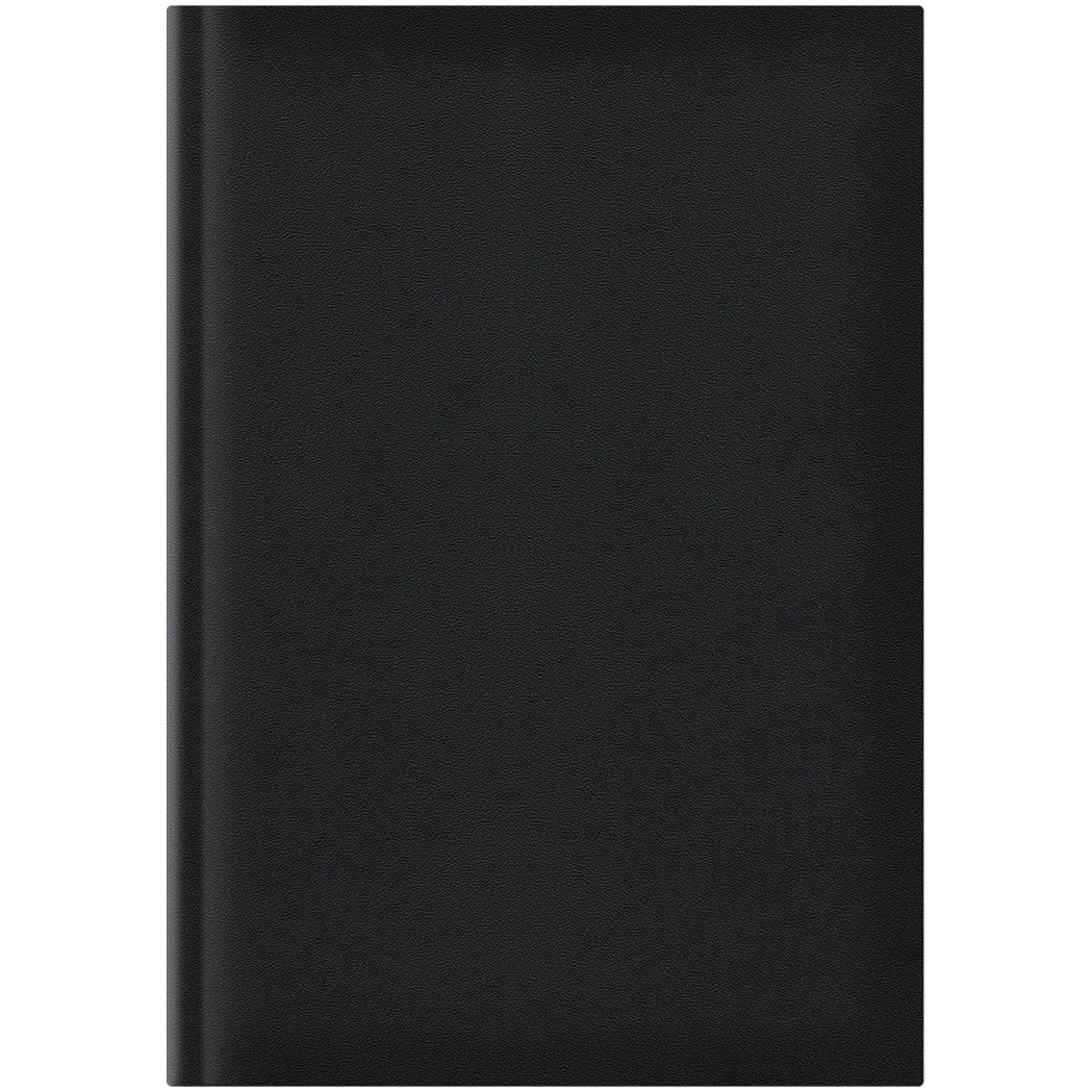 Agenda nedatata A5 hartie offset alb coperta negru - eMAG.ro