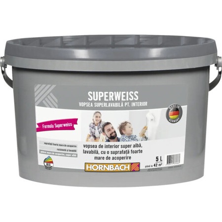 Mosható szuper fehér belső festék Superweiss 5 l - eMAG.hu