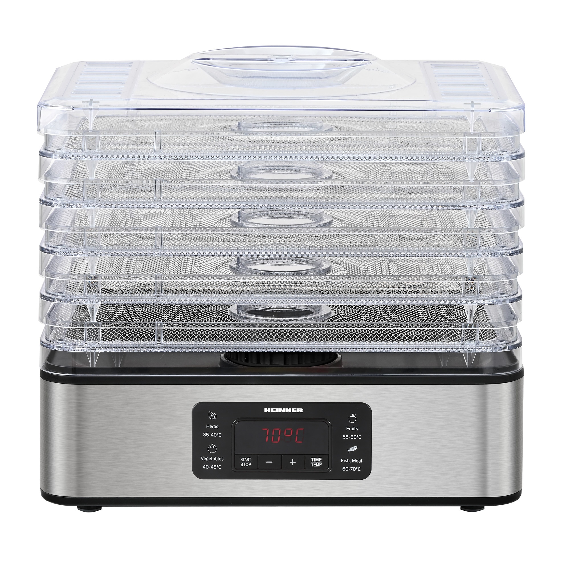 Deshidrator de alimente Heinner DryMaster Pro HFD-K400SS, 200-400, 5 ...