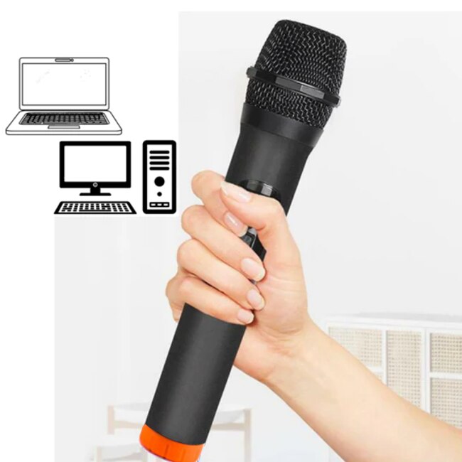 Microfon wireless MIC555, cu receiver - eMAG.ro