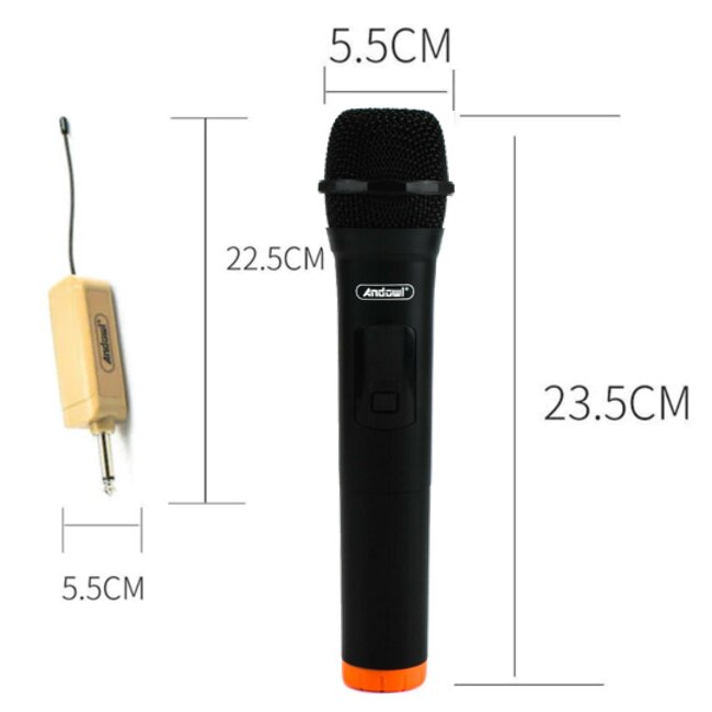 Microfon wireless MIC555, cu receiver - eMAG.ro