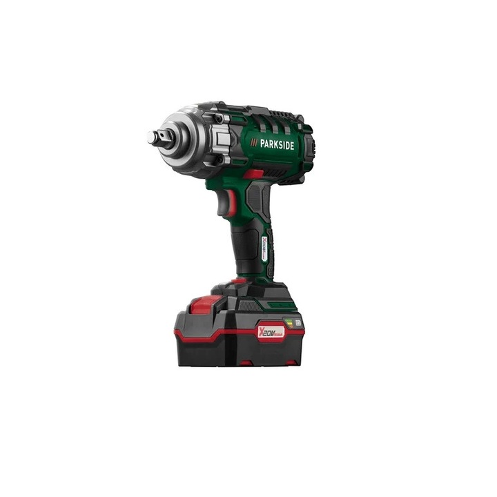 Cheie de impact Parkside PASSK 20-Li C2 cu acumulator de 4 Ah si incarcator de 4, 5 Ah - eMAG.ro