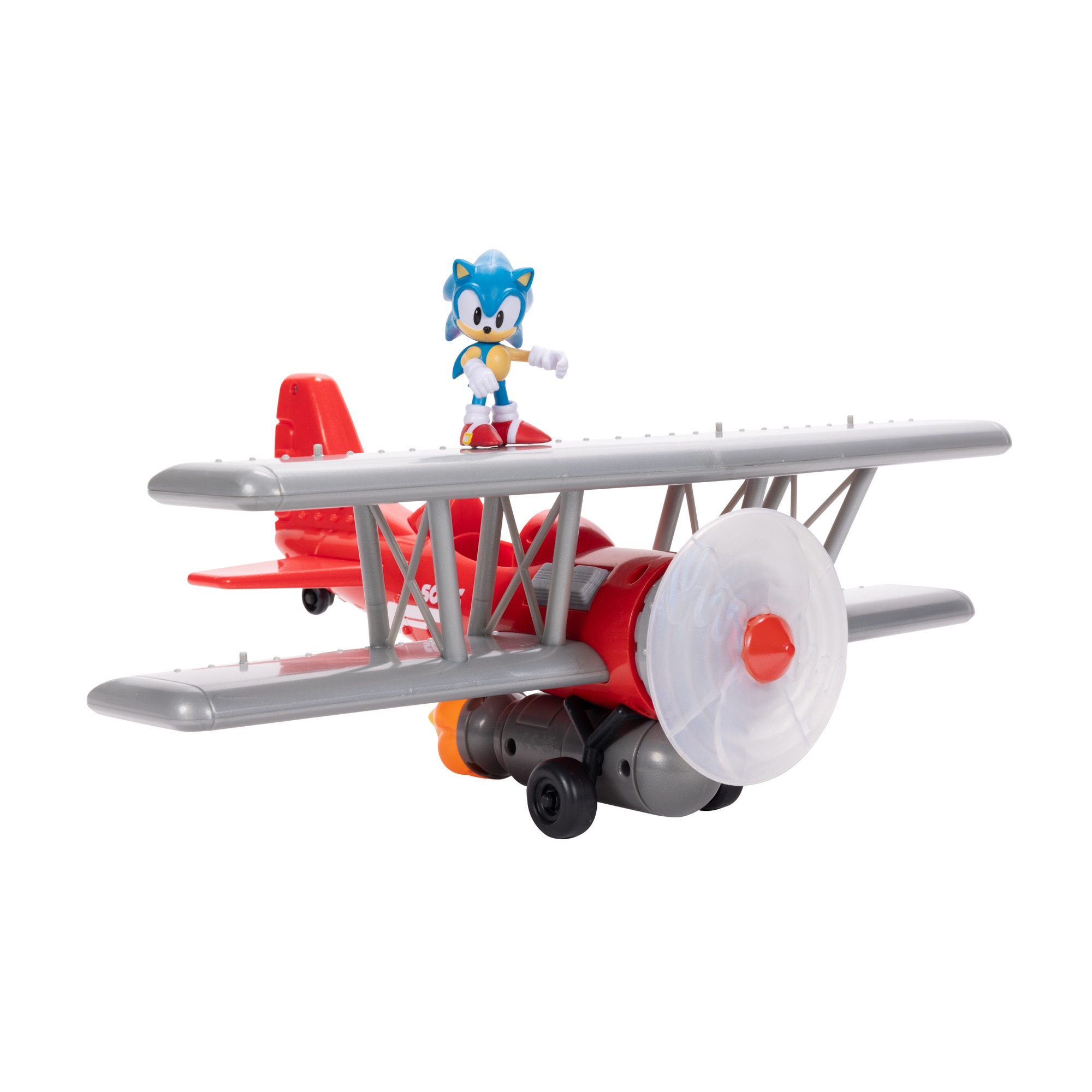 Set de joaca Sonic - Tornado Airplane, cu figurina, 6 cm - eMAG.ro