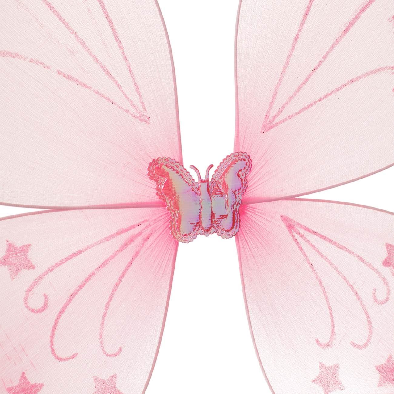 Aripi de Fluture Roz Glitter Stele pentru Deghizare 37x40cm - eMAG.ro