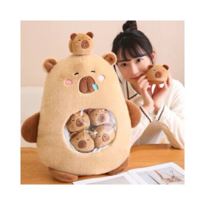 Jucarie plus Capybara si sase capybara mingii VICTINY® maro - eMAG.ro