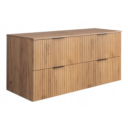 Dulap De Baie, Rodan, Flow, Suspendat, 46x120x57cm, Fronturi Canelate ...