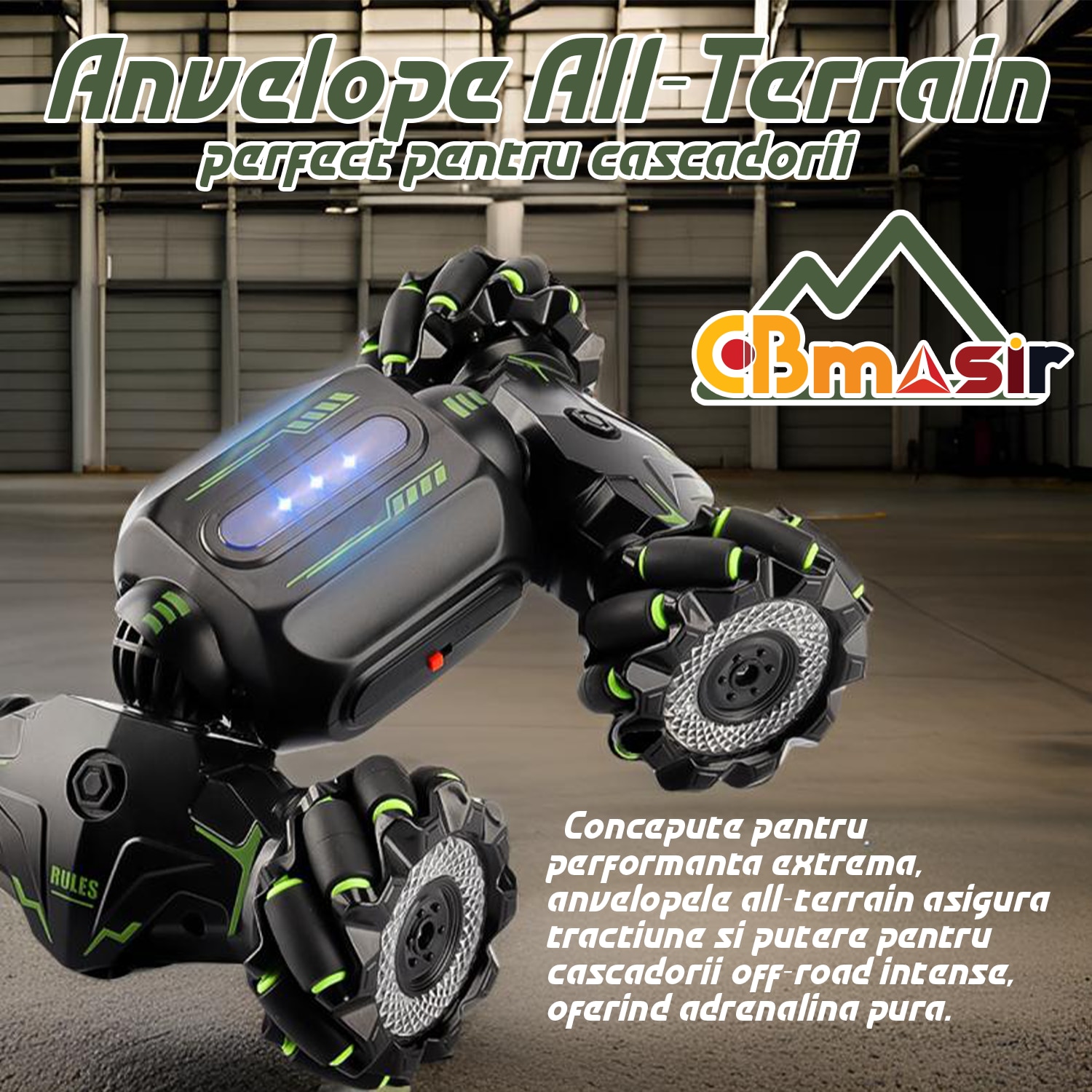 Masina telghidata TurboTwister by CBMasir™ cu articulatie bionica ...