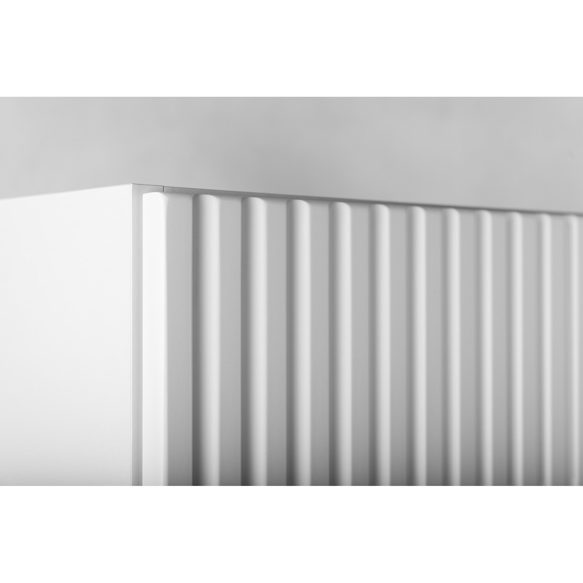 Стенен шкаф FLOW RODAN, 136 см, MDF, Soft Close, 3 рафта, Бял - eMAG.bg