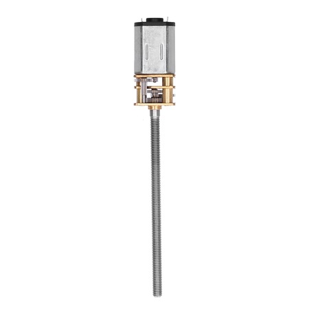 Motor cu roti dintate DC 6V 12FN20, 180RPM, M3x55mm, aluminiu/alama ...