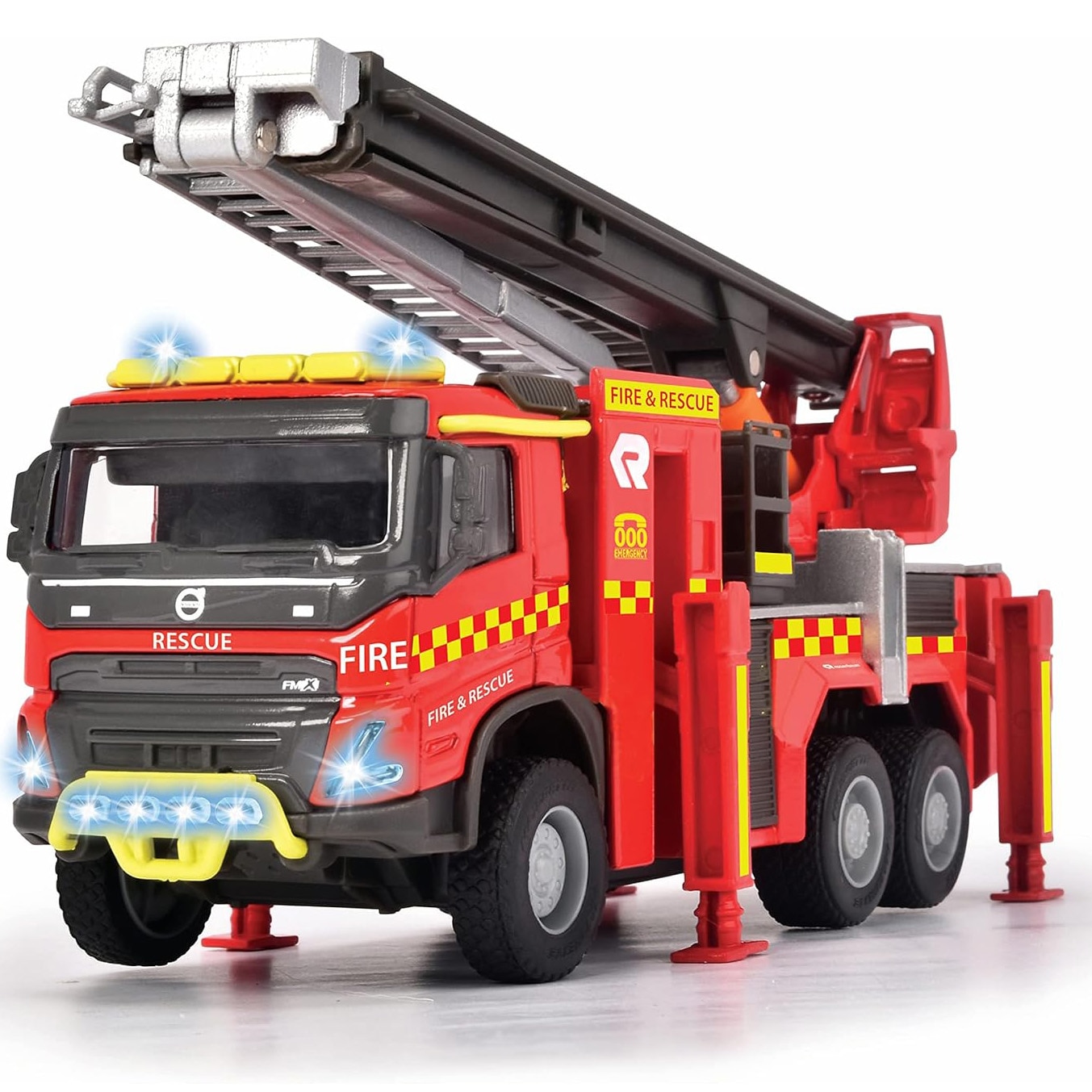 Masina de pompieri Majorette - Volvo Truck Fire Engine, scara 1:45, 19 ...