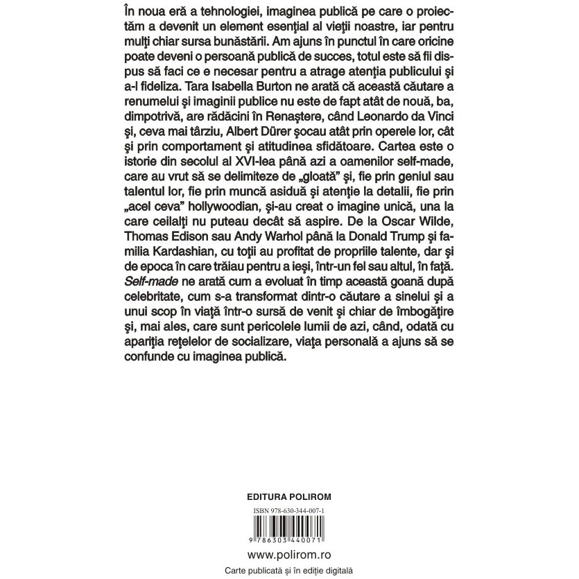 Self-Made. Cum ne cream identitatea, de la Leonardo da Vinci la familia ...