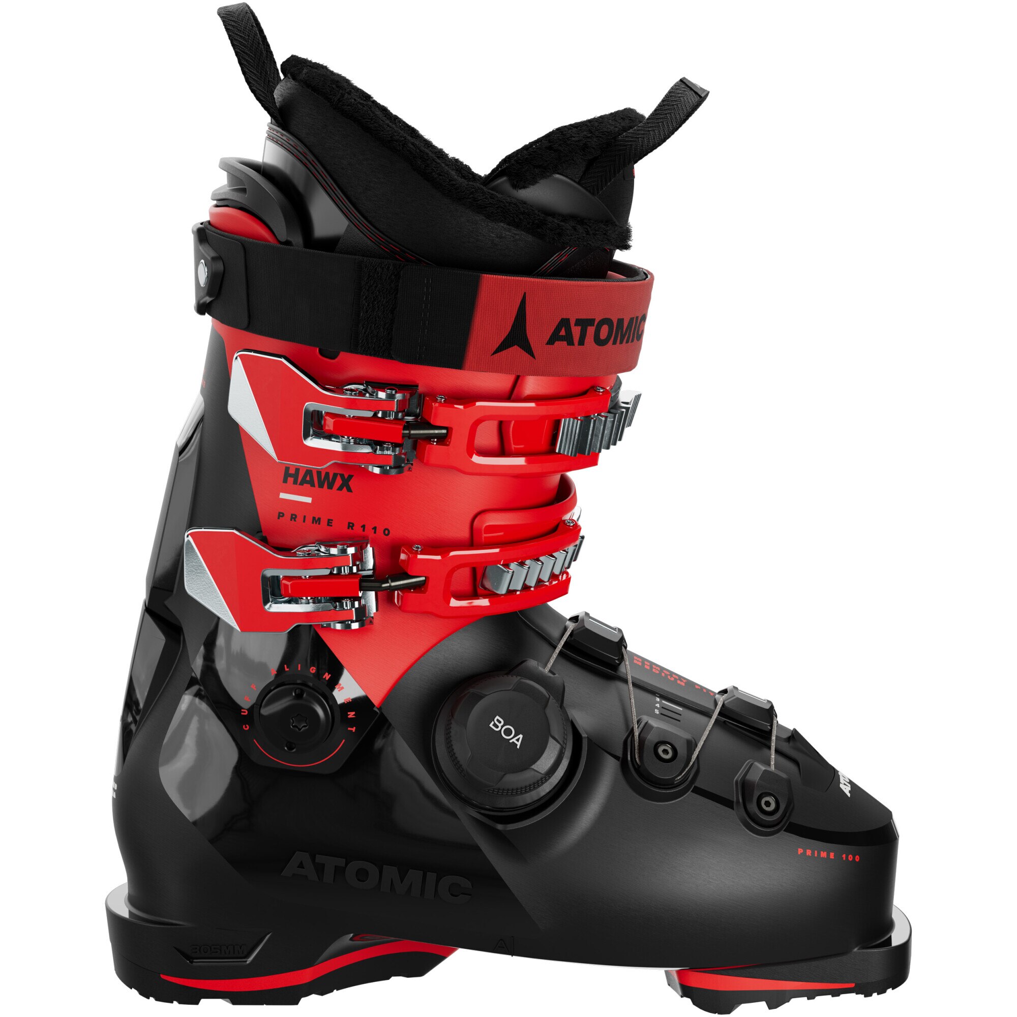Clapari Atomic Hawx Prime R110 BOA GW, 28/28.5 cm, negru/rosu - eMAG.ro