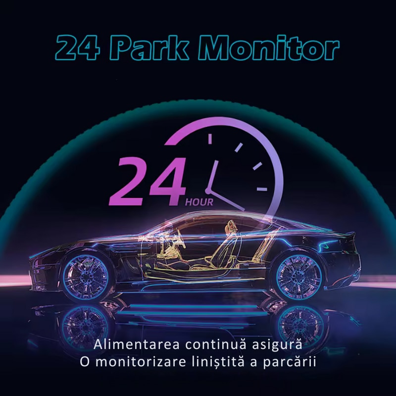 Kit Cablu Alimentare Camera De Bord IdealTI®, Mufa Mini-USB, Protectie Supratensiune ...