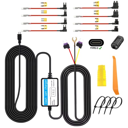 Kit Cablu Alimentare Camera De Bord USB-C IdealTI®, Monitorizare 24h Parcare, Protectie ...