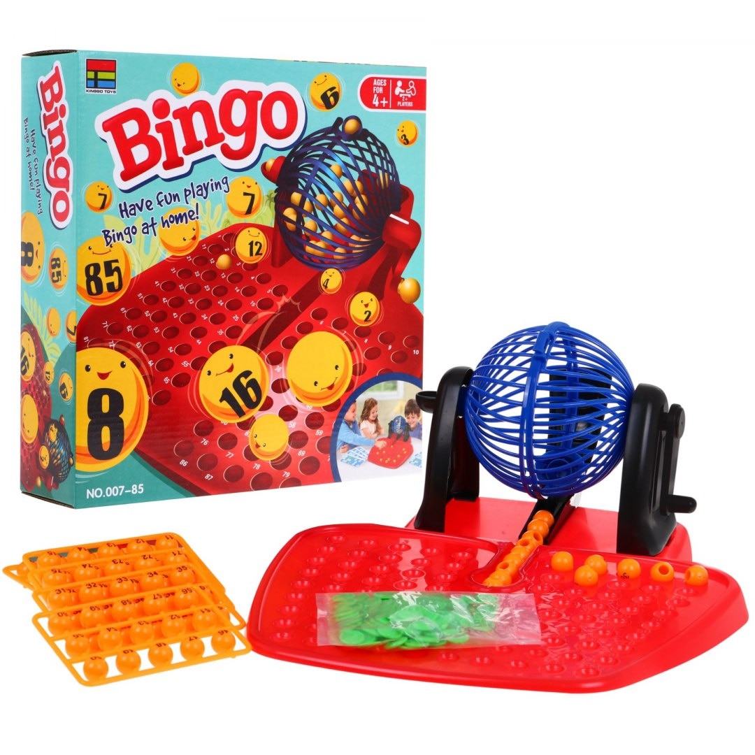 Joc de loterie pentru copii Bingo 4+ numere + masina de desenat cu ...