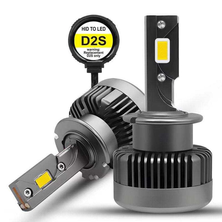 Set de 2 becuri conversie hid-led, D2S led, 70W, 12.000 lm, Canbus ...