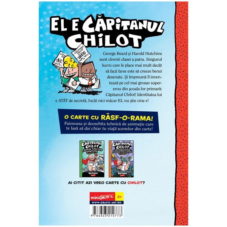 Capitanul Chilot 1. Aventurile Capitanului Chilot, Dav Pilkey - eMAG.ro