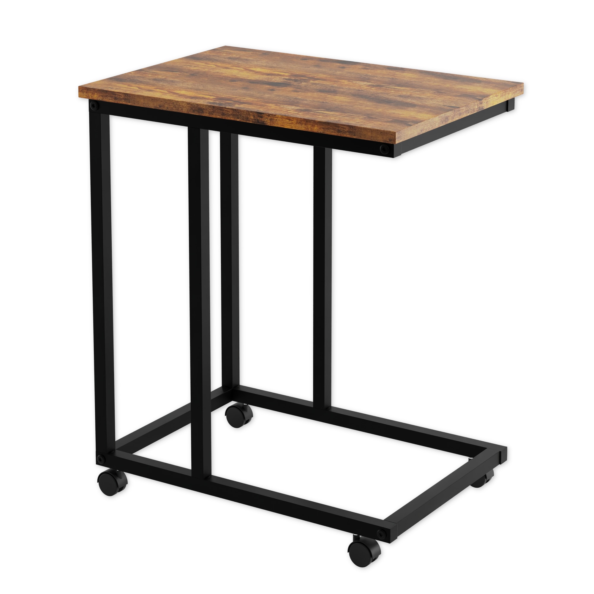 Masa de cafea Lenmar, ST1, Masuta laterala, Masuta de canapea cu roti ...