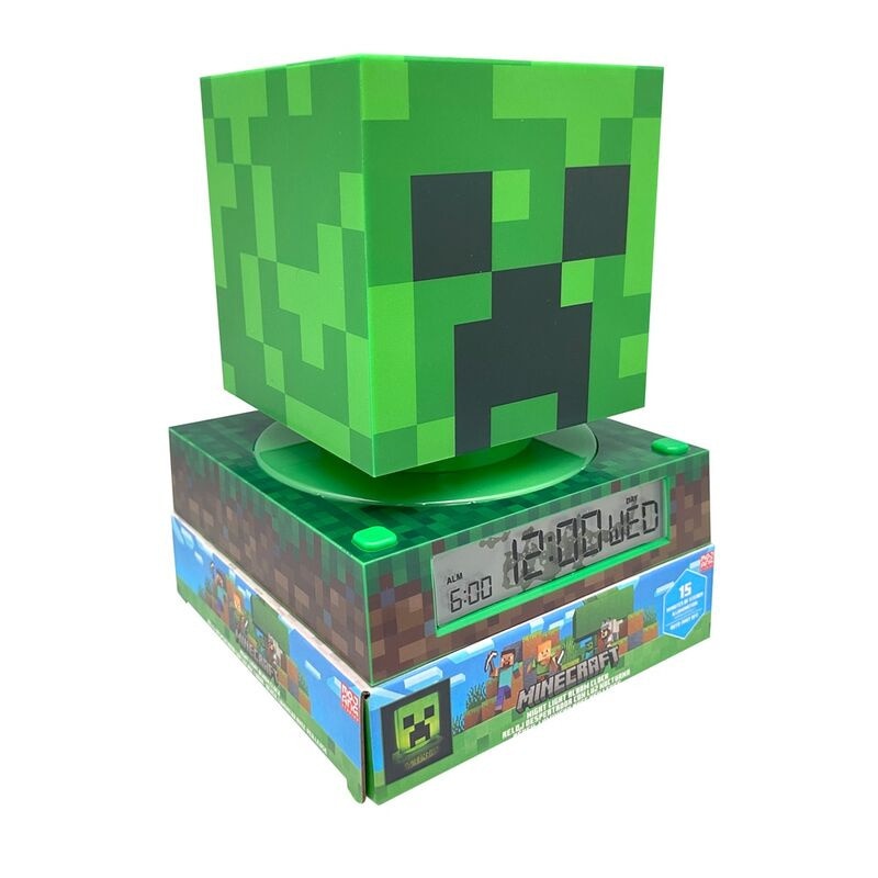 Lampa cu ceas cu alarma 3D Minecraft - eMAG.ro
