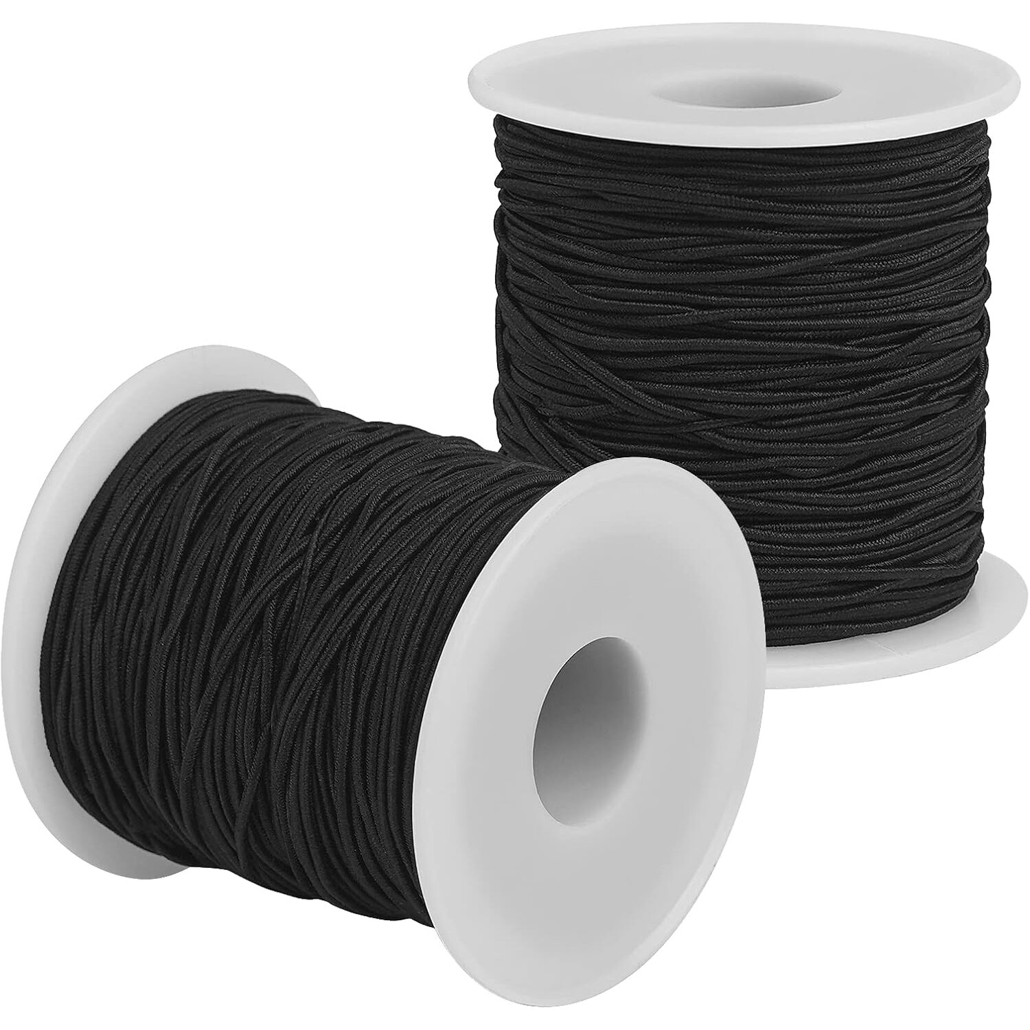 Sfoara elastica pentru bratari, KUNXIUJ, 2 role, 1.2mm, 109 yards ...