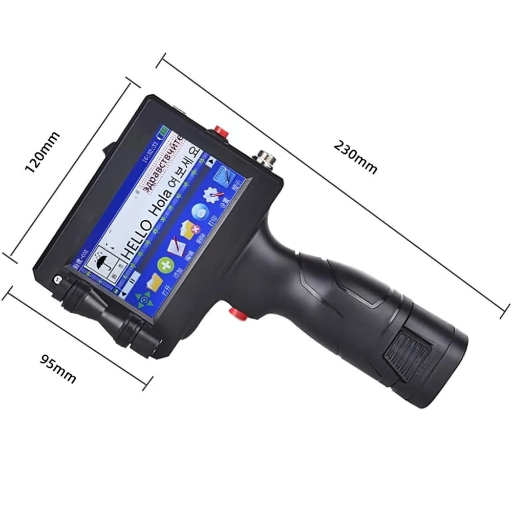 Imprimanta multifunctionala portabila Promerco®, tip pistol, dimensiune ...