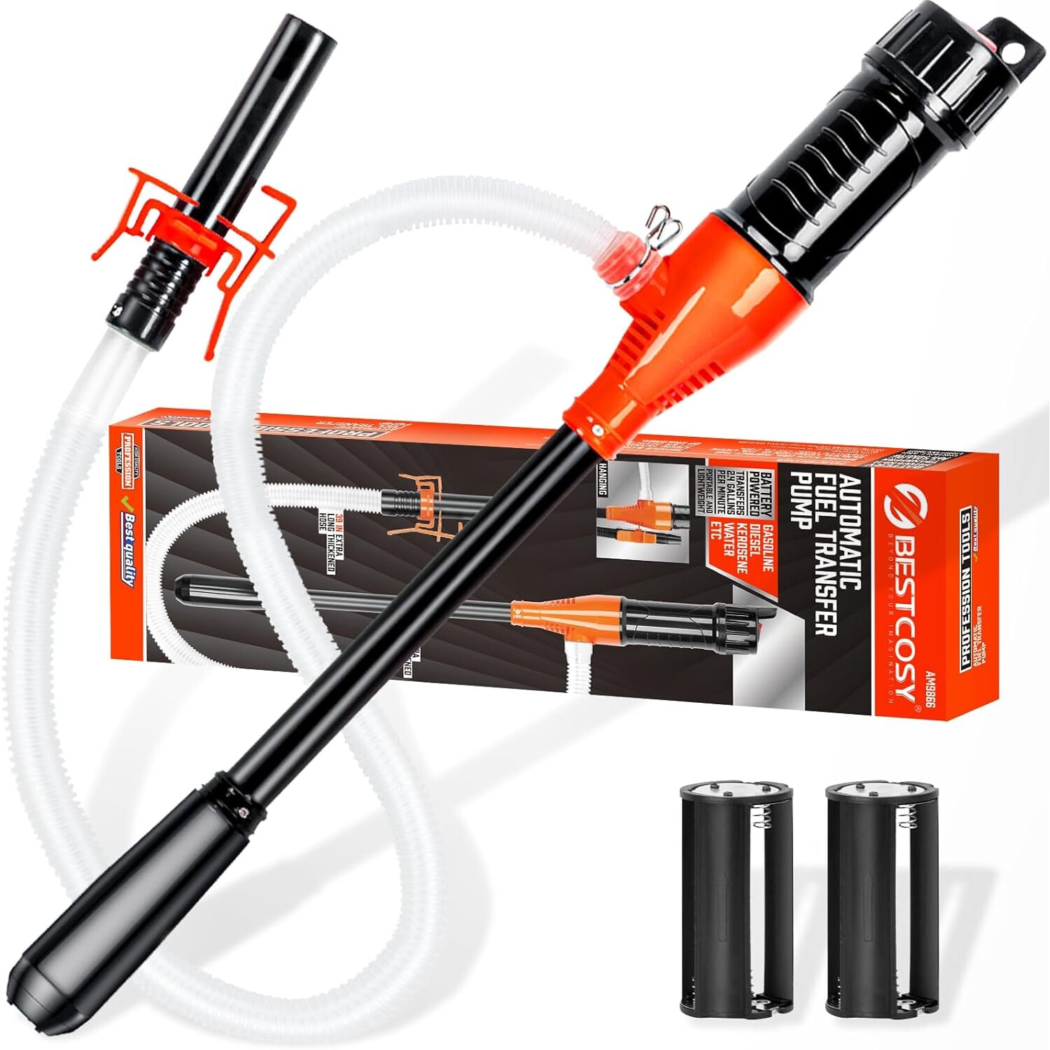 Pompa de transfer portabila Pompa electrica de sifon cu baterie pentru ...