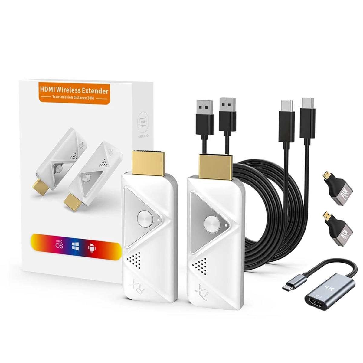 Kit TX/RX HDMI de Oglindire a Ecranului ENZIRO®, Full HD 1080P 60Hz ...