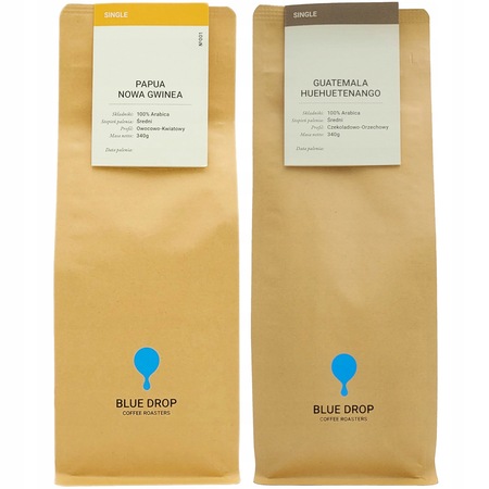 Boabe de cafea 100% Arabica Papua + Huehuetenango 2x340g - eMAG.ro