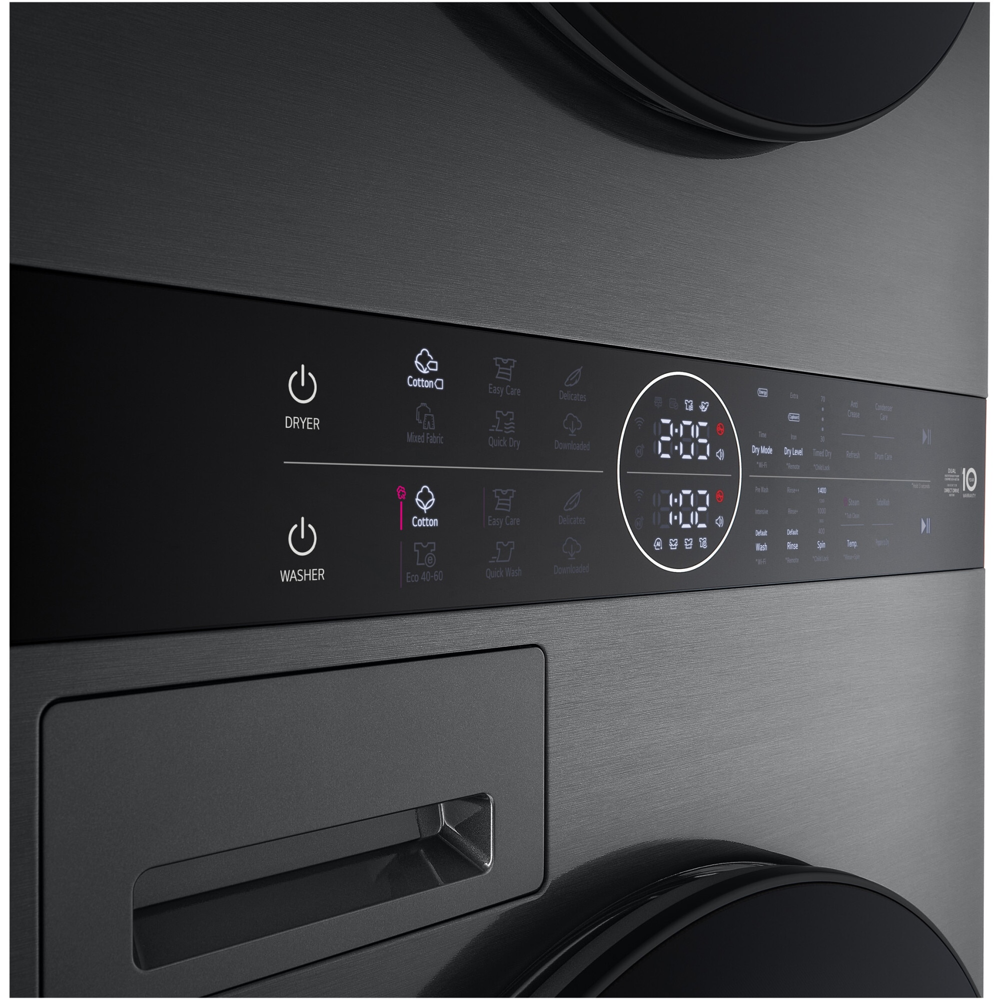 Masina de spalat rufe cu uscator LG WT1210BBF, Spalare 12 kg, Uscare 10 ...