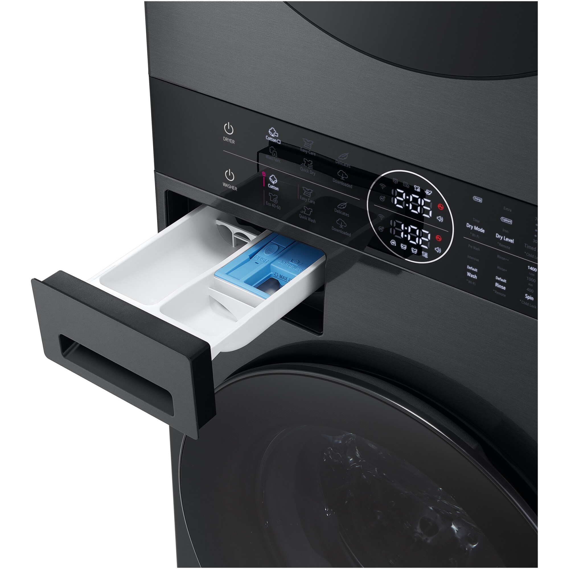 Masina de spalat rufe cu uscator LG WT1210BBF, Spalare 12 kg, Uscare 10 ...