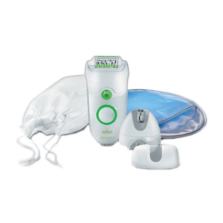 Epilator Braun Xelle SE5580, 40 Pensete, 2 Viteze, Alb/Verde - eMAG.ro