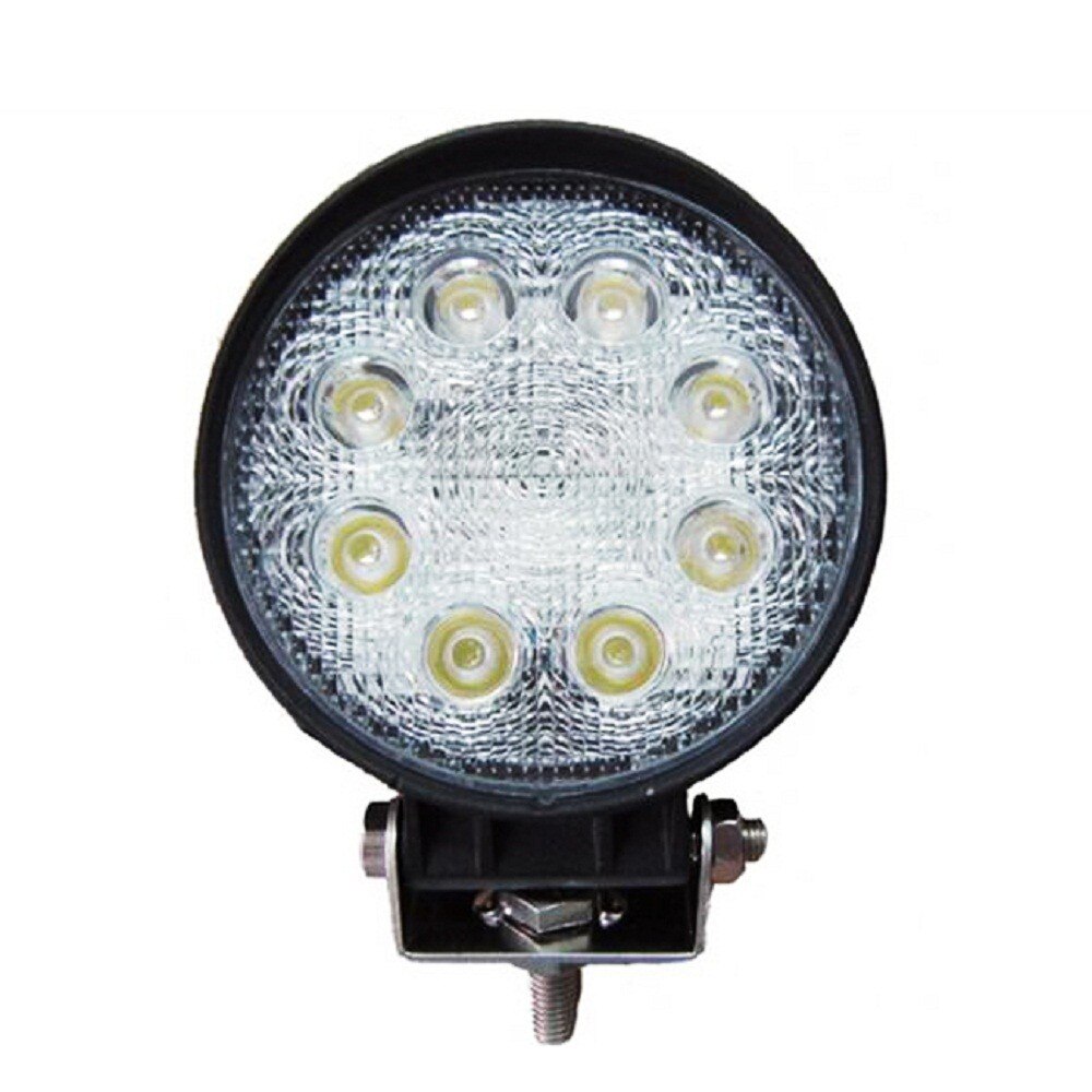 Proiector LED auto offroad 24W/12V-24V, 1760 lumeni, rotund, spot beam ...
