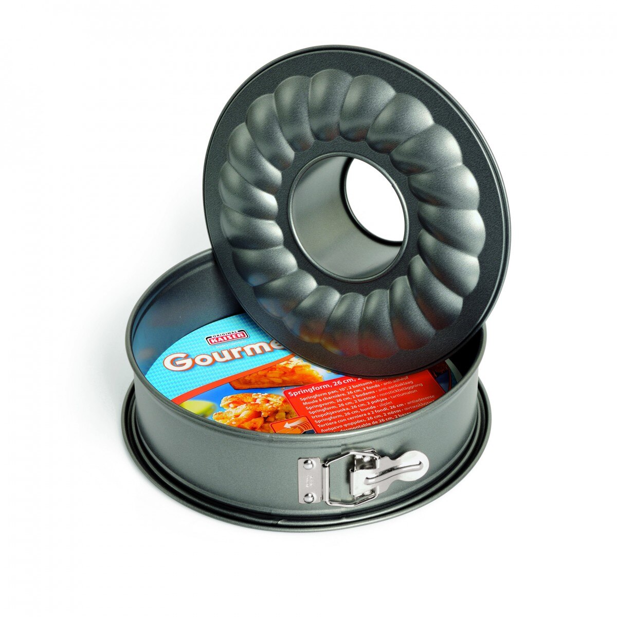 Forma tort Kaiser Gourmet D24 cm, 2 baze detasabile, teflonata - eMAG.ro