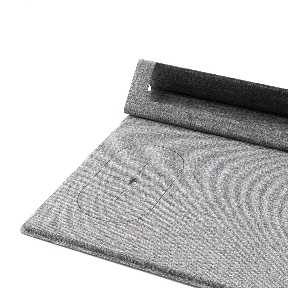 Evopad Eco, mousepad multifunctional si suport portabil din RPET, gri ...