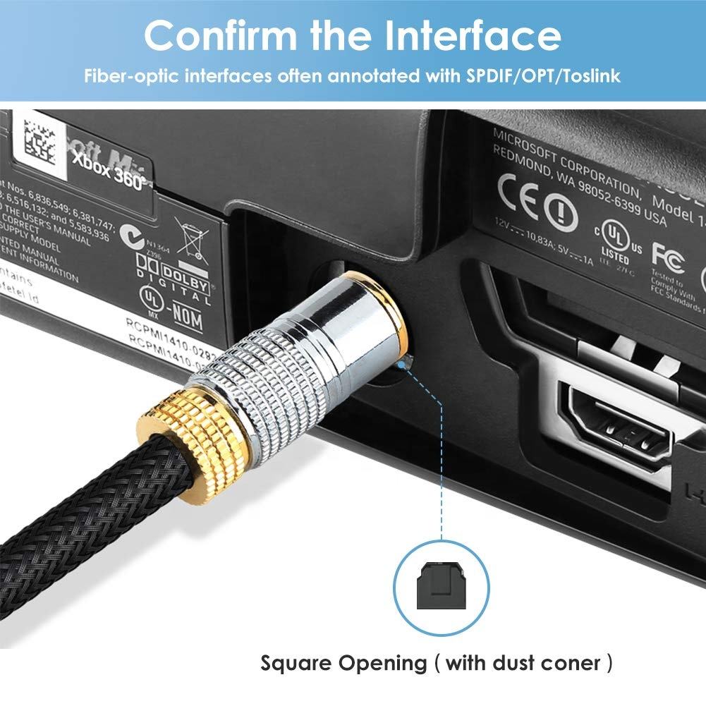 Cablu Audio Fibra Optica, Toslink, SPDIF, 15m, Tata-Tata - eMAG.ro