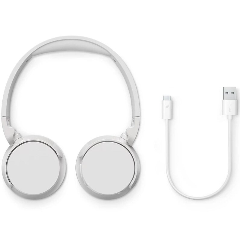 Casti On-Ear Philips TAH4209WT/00, Wireless, Bluetooth, Microfon ...