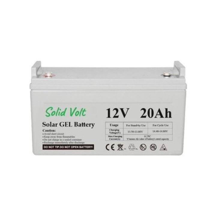 Acumulator 20Ah 12V gel solar, baterie stationara solara, panouri ...