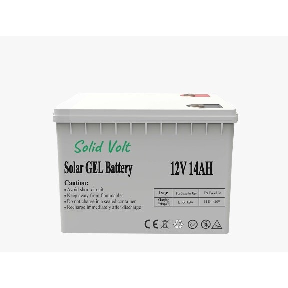 Baterie 14Ah 12V gel solar pentru sisteme fotovoltaice, acumulator ...