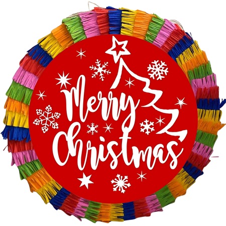 Pinata pentru petreceri, 35 cm, multicolora, model Craciun, ideal ...