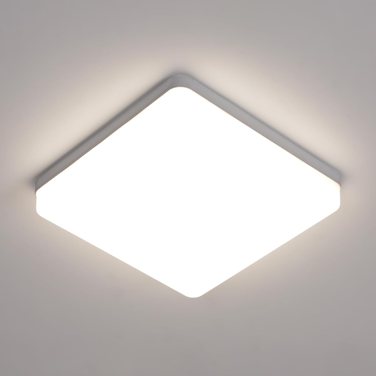 Plafoniere cu LED, Mckalen, 36W, 4050LM, Alb, Patrate, IP44 Rezistent ...