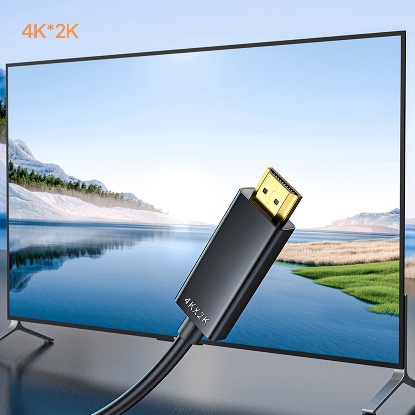 Display Port HDMI kábel, Full HD 4K 1080 p, 1,8 m, Vaxiuja, Alkalmas ...