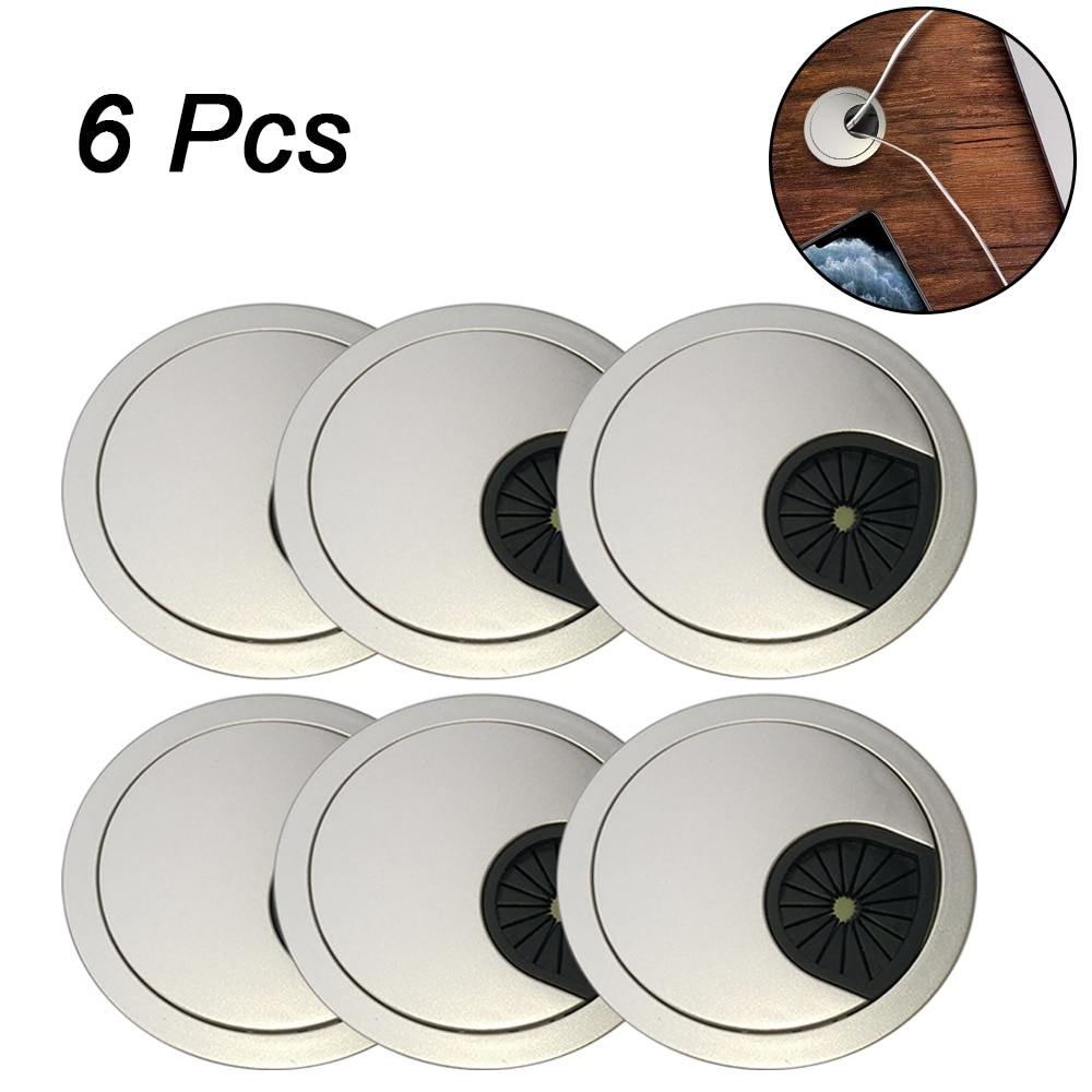 Set 6 capace pentru organizare cabluri birou, AMRINUGL, plastic ...