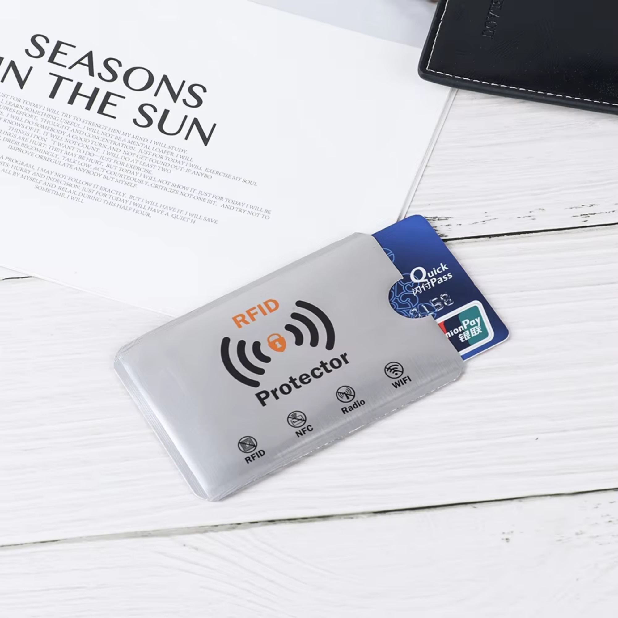 Set 2 Protectii RFID pentru Card Bancar, NFC / Contactless - Blocheaza ...
