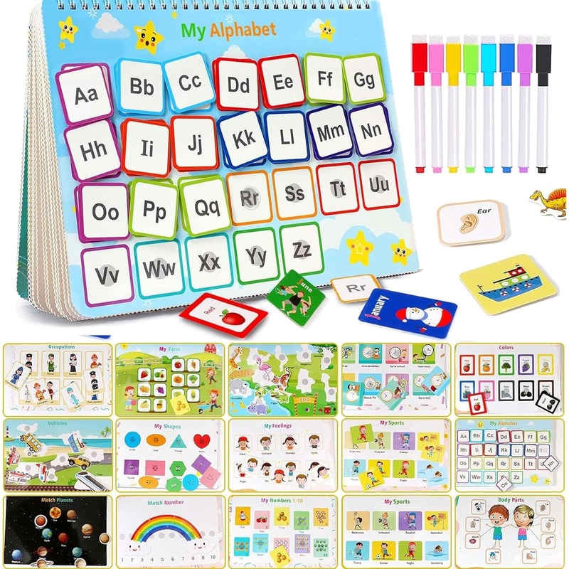 Carte Montessori ocupata pentru copiii mici 1-3 3-5, Jucarii de ...