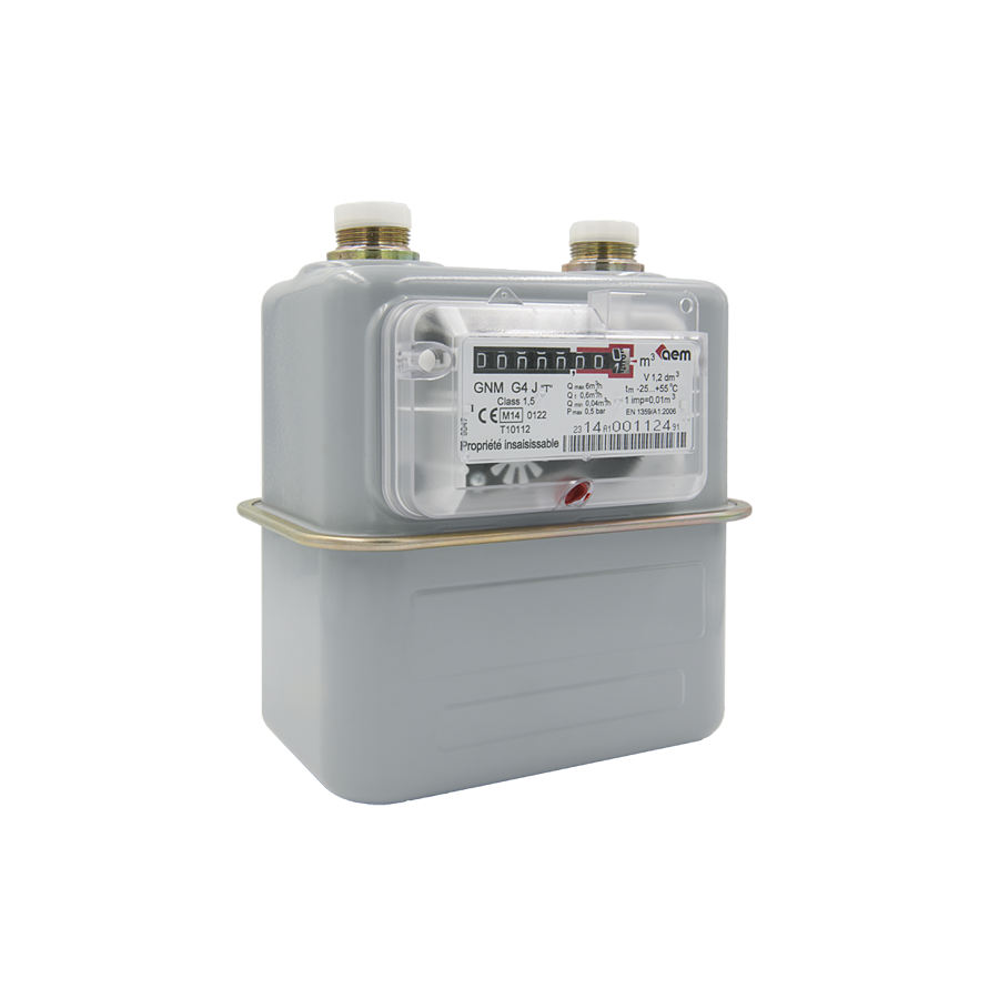 Contor de Gaz Volumetric GNM G4J, Debit Max 6 m³/h, 0.5 bar, Conexiuni ...