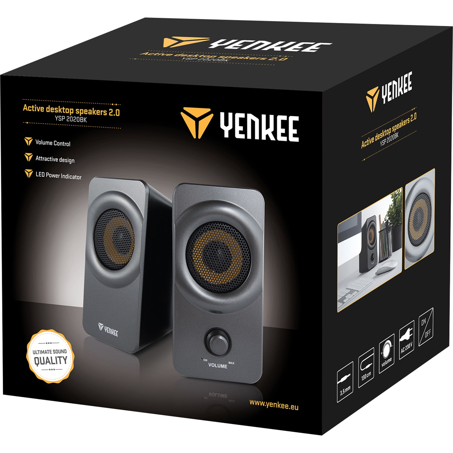 Boxe PC, Yenkee, 2.0, Gri - eMAG.ro